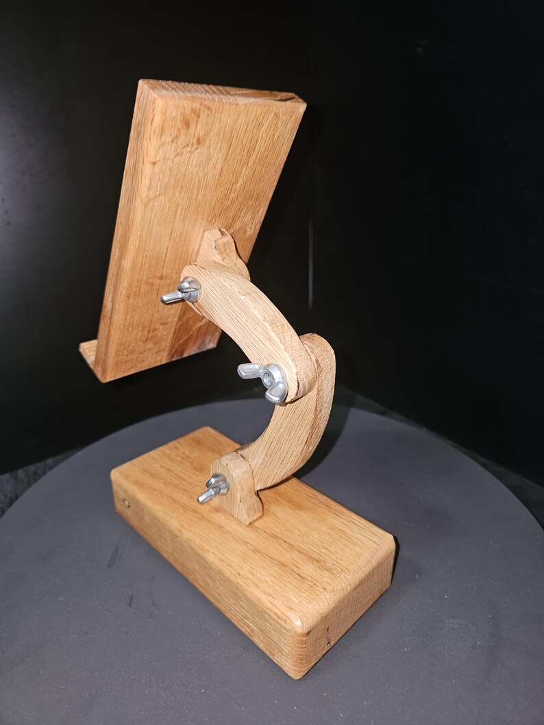 Handmade Reclaimed Oak Phone Stand: Rustic Desk Organizer - Etsy