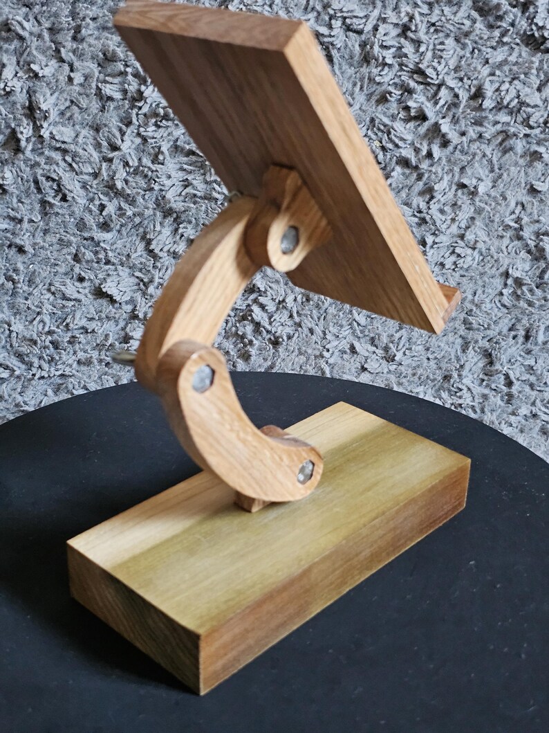 Oak Phone Stand With a Poplar Base Adjustable Dock for Universal Fit ...