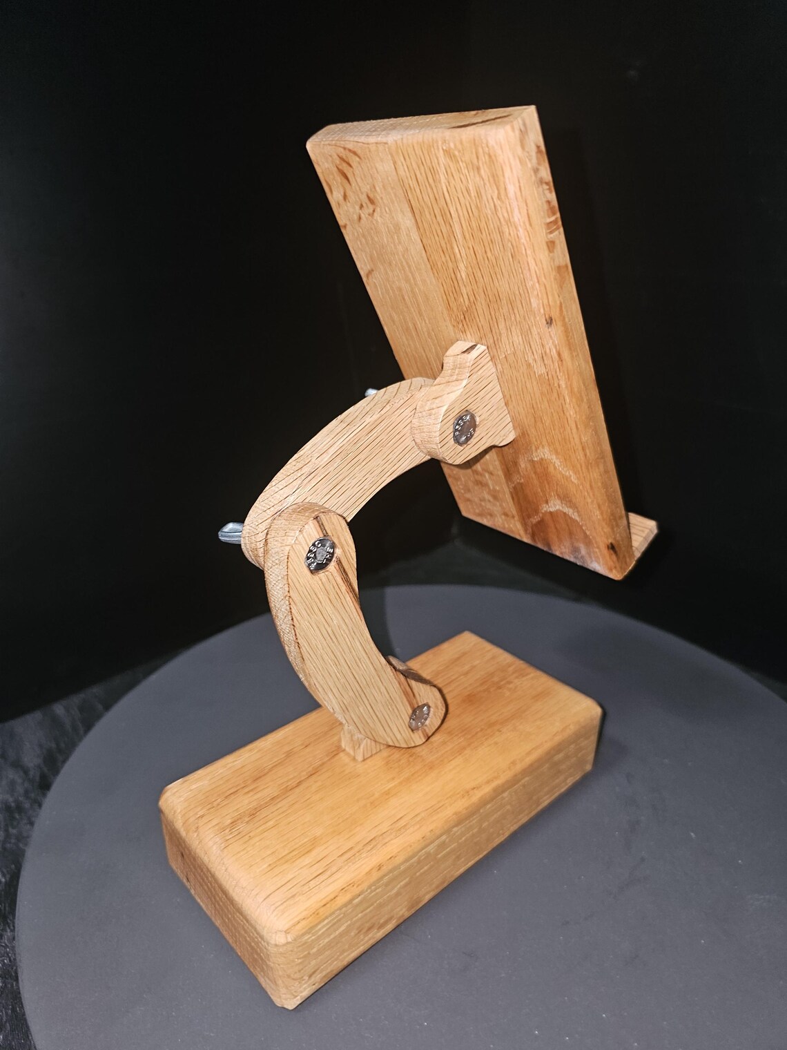 Handmade Reclaimed Oak Phone Stand: Rustic Desk Organizer - Etsy