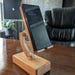Oak Phone Stand With a Poplar Base Adjustable Dock for Universal Fit ...