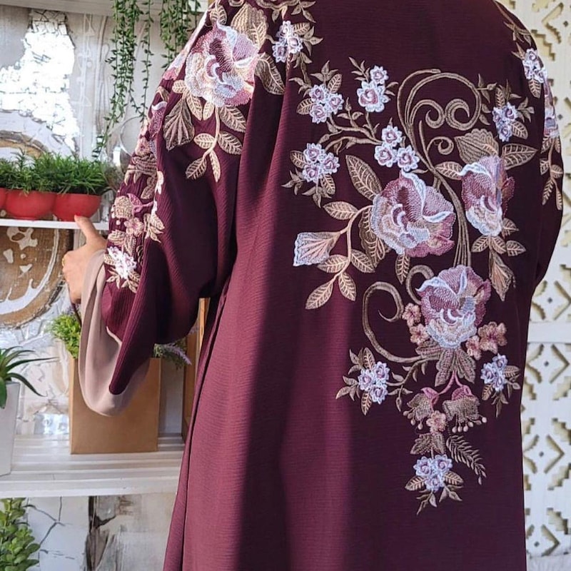 Dubai Abaya Floral - Etsy