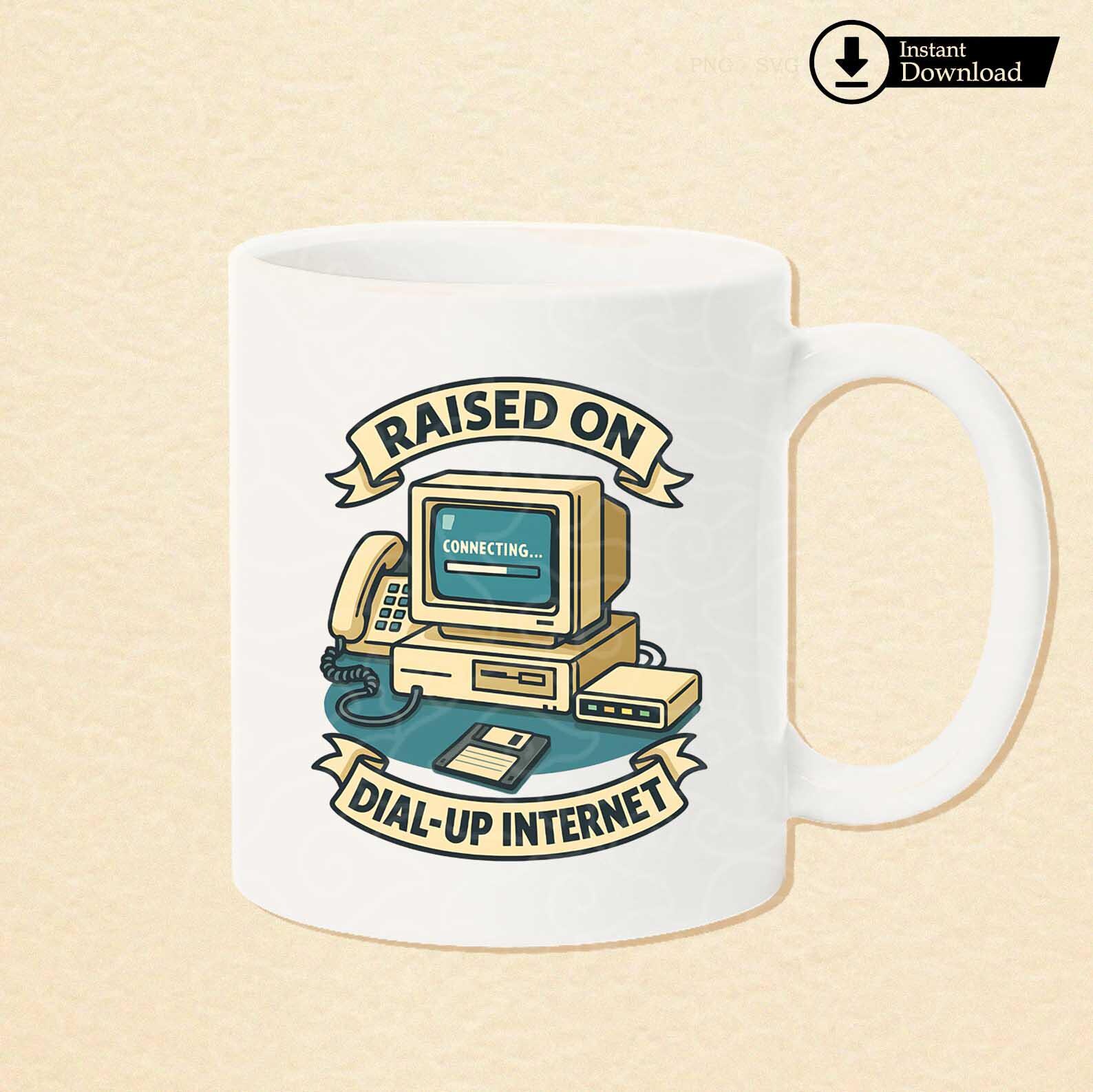 Retro 90s Computer Clipart: Dial-up Internet Nostalgia (SVG, PNG) - Etsy