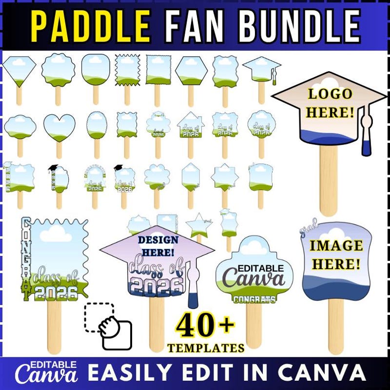 Hand Fan Template Birthday - Etsy UK