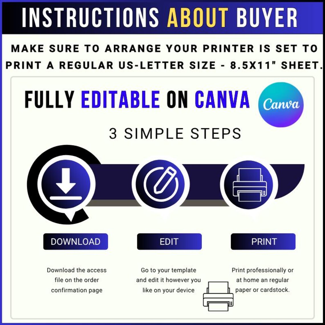 Editable Bookmark Canva Template: DIY Printable Design (digital ...