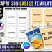 Caprisun Labels, Caprisun Juice Label Template, Caprisun Template ...