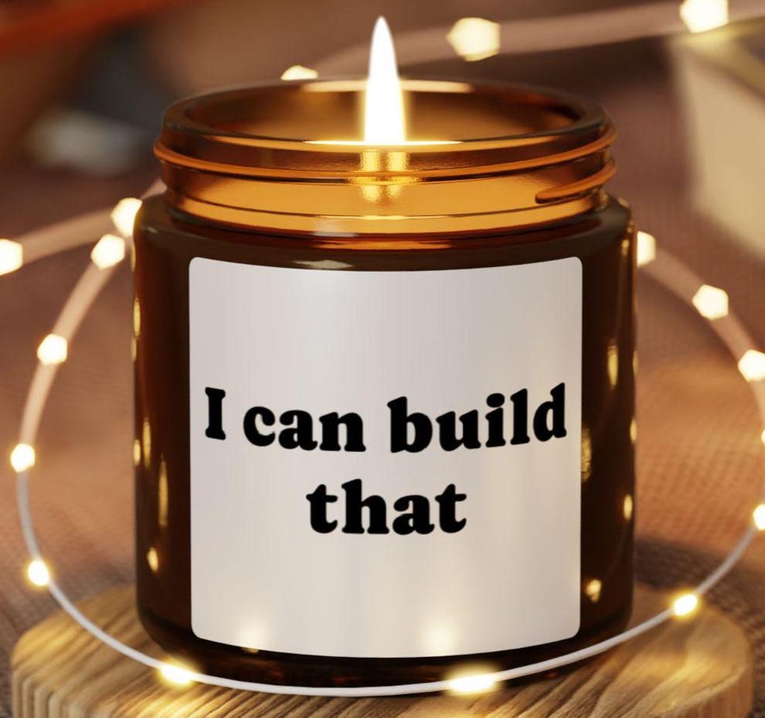 I Can Build That Candle, Carpenter Gift, Woodworker Humor, Workshop ...