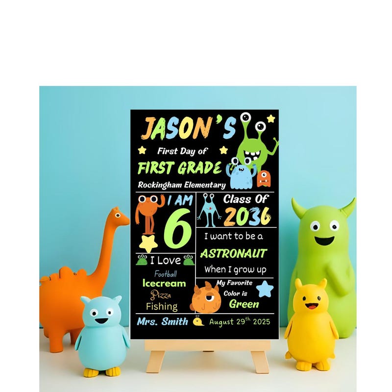 Chalkboard Monster - Etsy