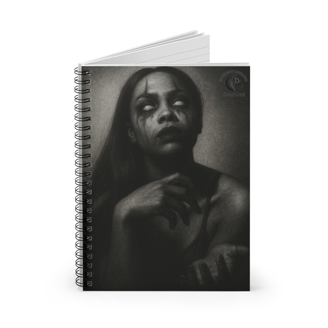 Ghoul Black Spiral Notebook for Horror Fans, Ruled Line Journal for ...
