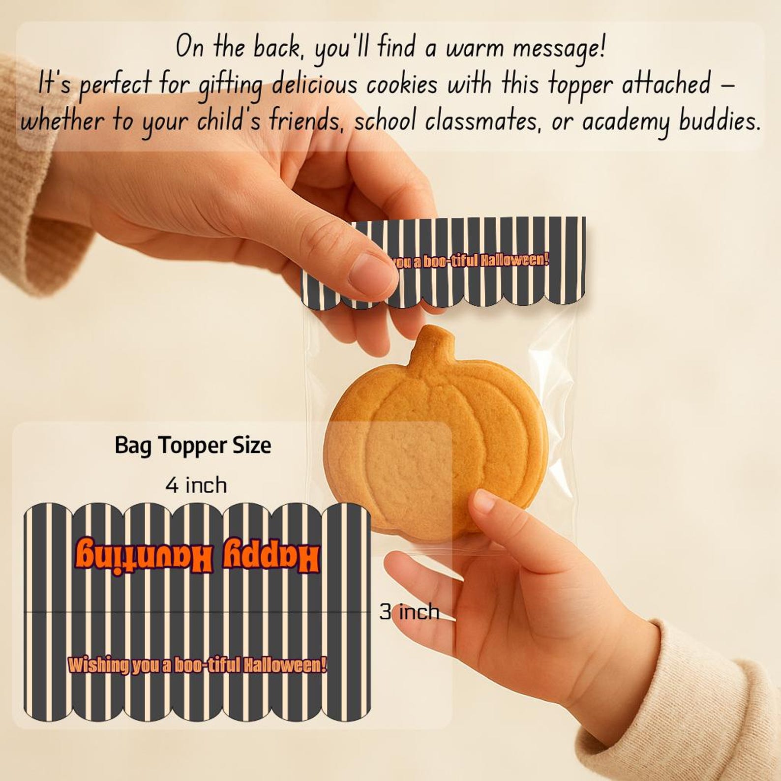 Printable "happy Haunting" Bag Topper - Halloween Kids Treat Bags for ...