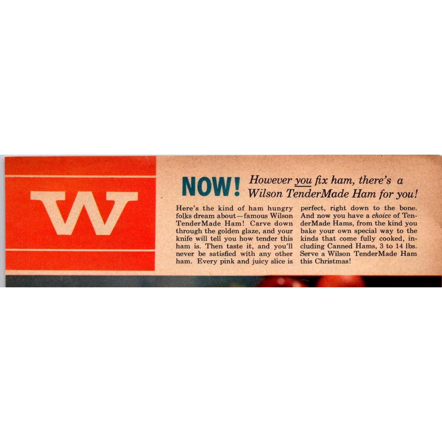 Vintage 1950s Wilson Tender Made Ham Advertisement — “it’s Hard to Wait ...