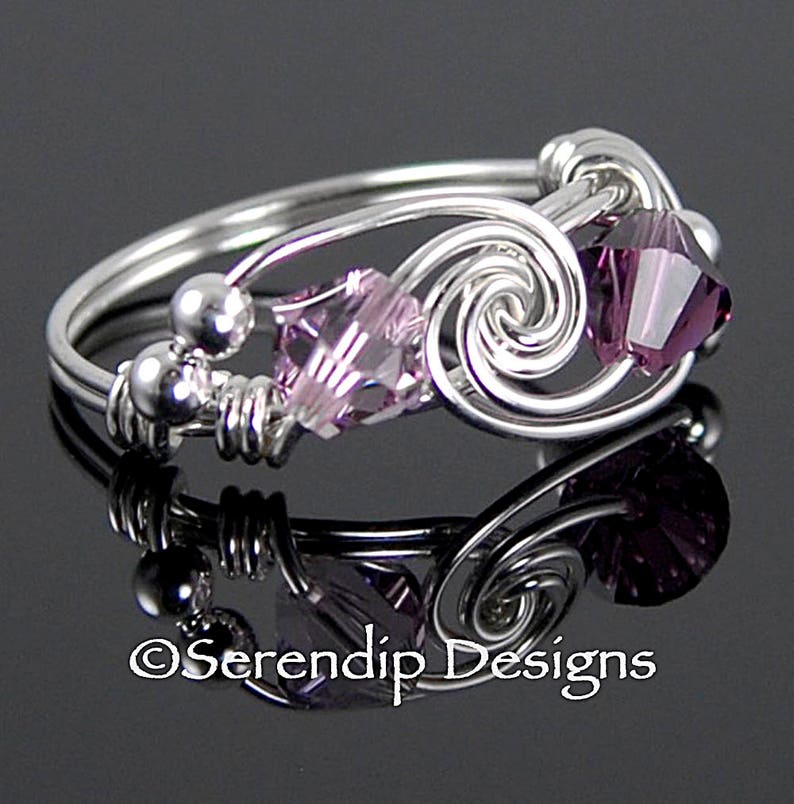 2 Birthstone Mothers Ring Grandmothers Birthstone Ring - Etsy