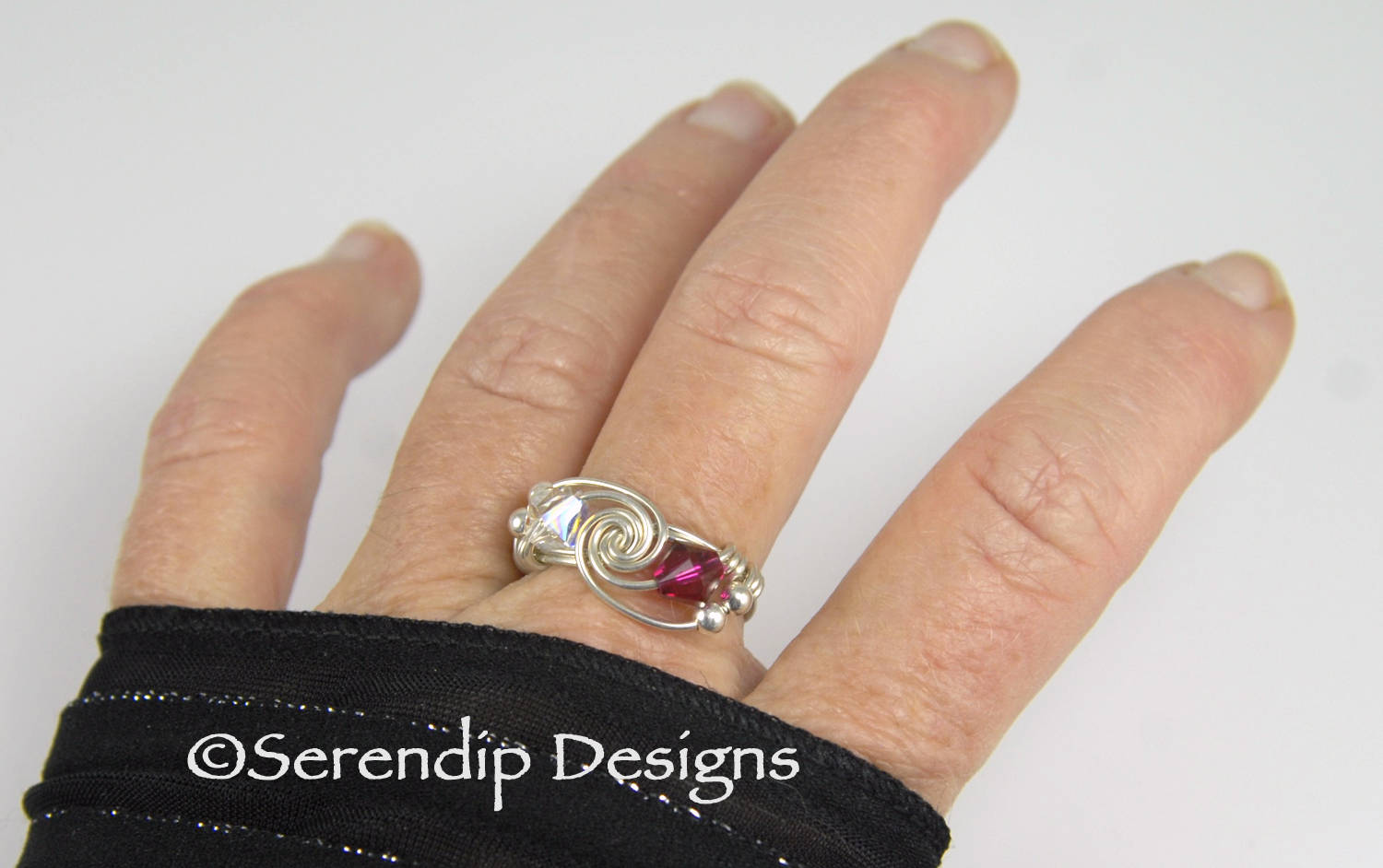 Birthstone Ring Couples Ring Argentium Sterling Silver and 2 | Etsy
