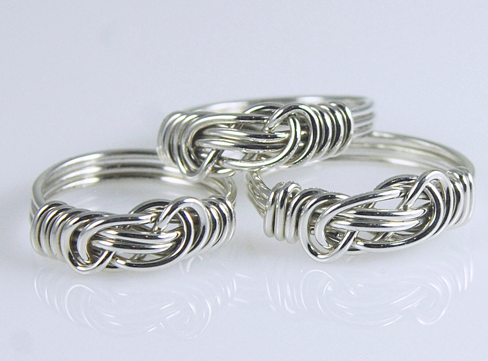 Sterling Silver Knot Ring, Celtic Knot Ring, Lovers Knot Ring in Your ...