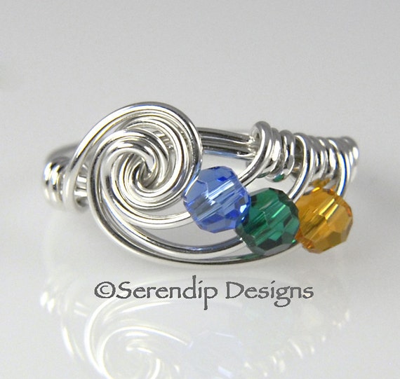 Grandchildren birthstone ring store