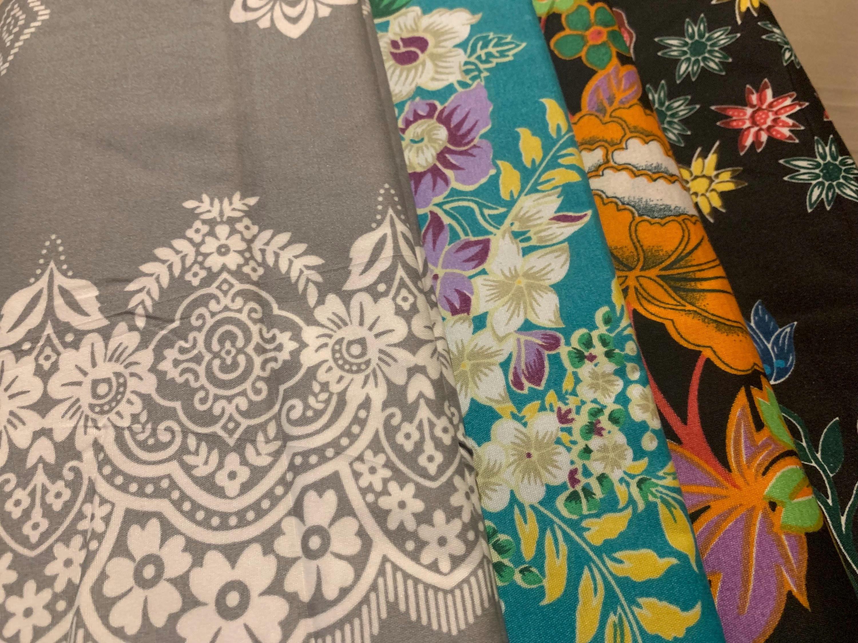Authentic Thai Floral Sarong – Toray Fabric |thai Batik | 2 m × 1.15 m ...