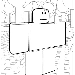 Roblox Coloring Book – Printable & Physical Fan Art, Fun Gaming ...