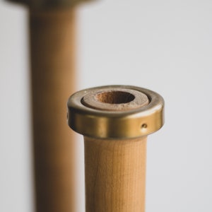 Assorted Antique Wooden Spool Candlesticks, Industrial Spool Candle ...