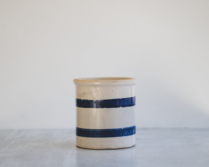 Assorted Blue Band Stoneware Crocks Modern Farmhouse Decor - Etsy