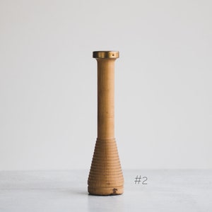 Assorted Antique Wooden Spool Candlesticks, Industrial Spool Candle ...