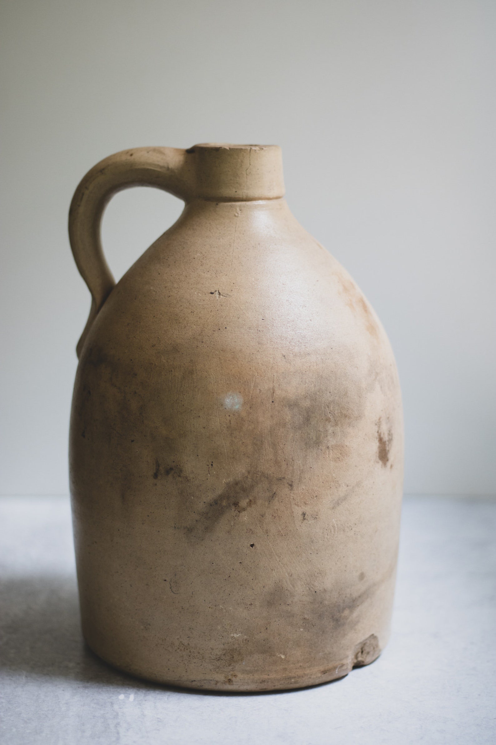 Large Primitive Salt Glazed Stoneware Whiskey Jug Modern - Etsy