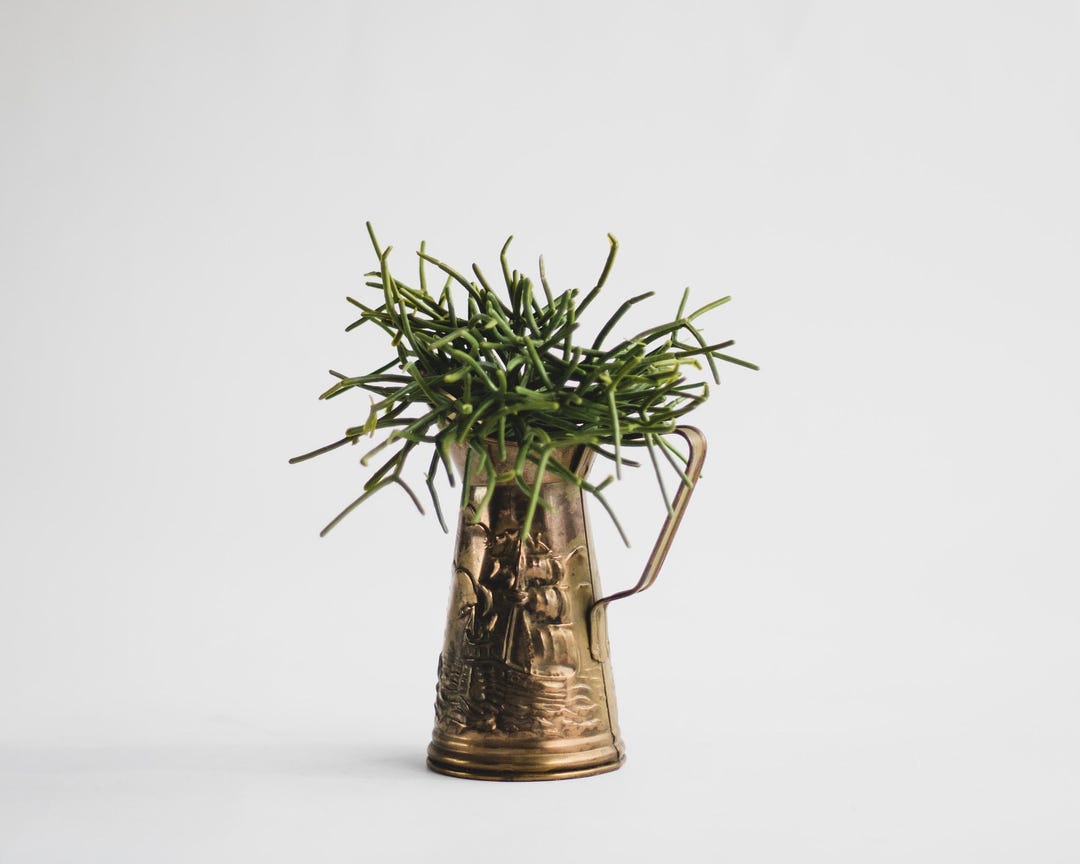 Vintage Peerage England Brass Pitcher With Clipper Ships and Lighthouse ...