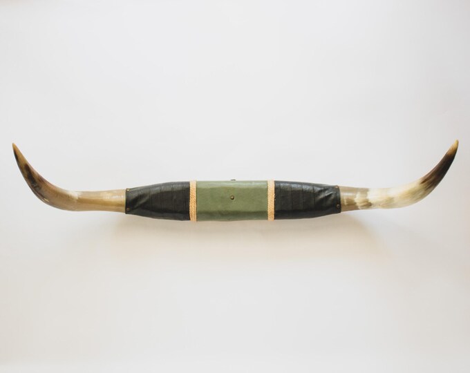 Large Steer Horn Mount, Mounted Bull Horns, Modern Farmhouse Decor, Man ...