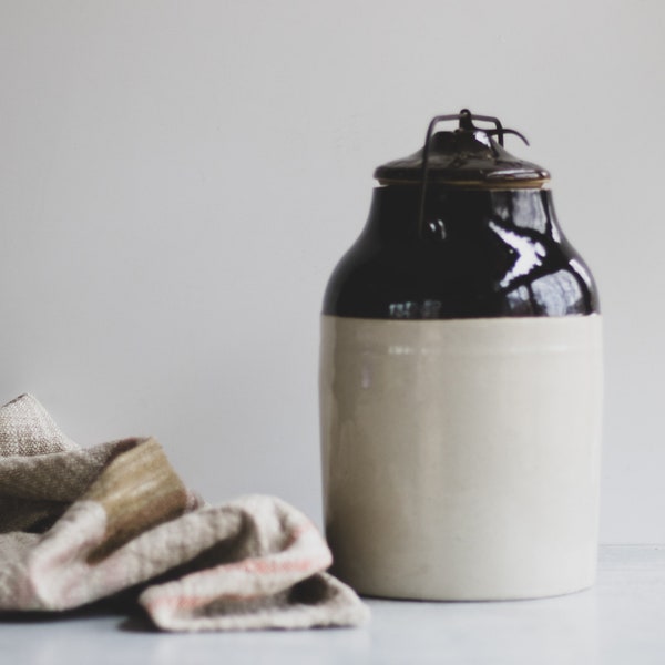 Large Antique Crock - Etsy