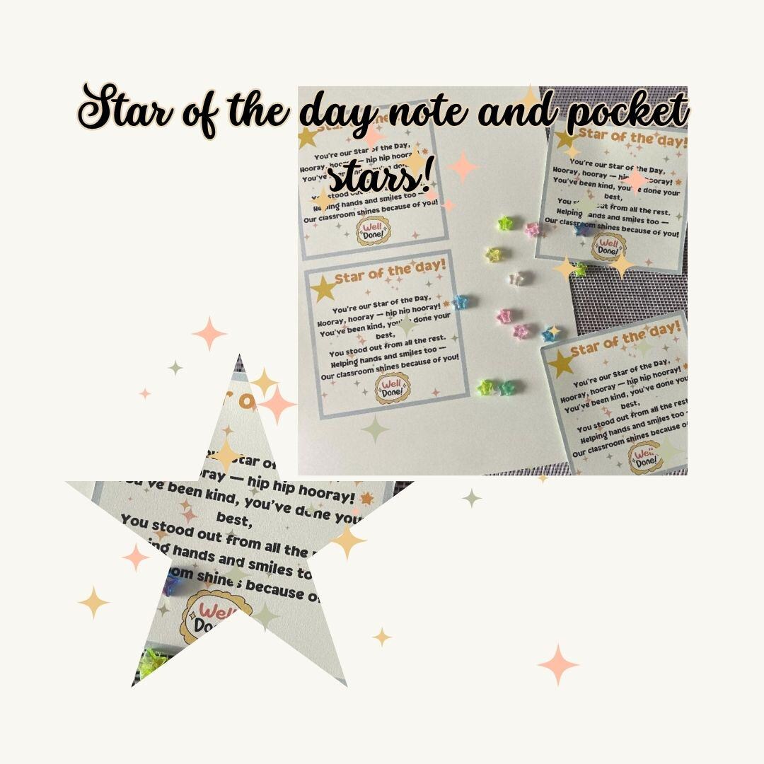 Star of the Day Certificates | Printable Teacher Reward Cards ...