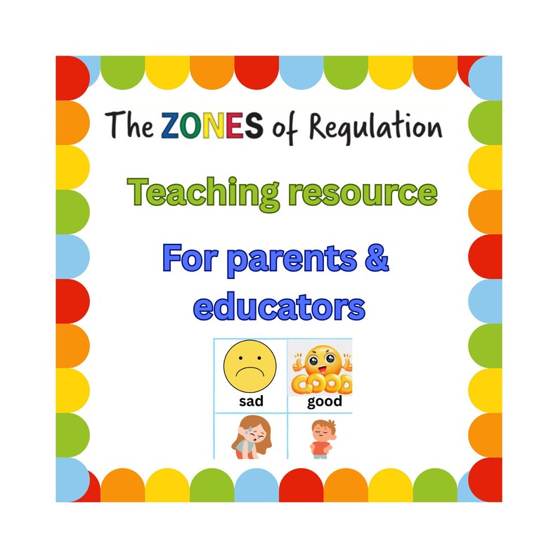 Zones of Regulation Emotion Cards: Calm Down Strategies for Kids (PDF ...
