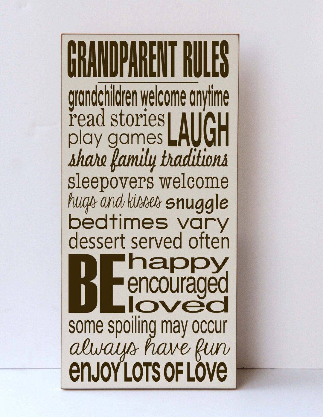 Grandparent Rules, Grandparents House Rules, Wood Sign, Gifts for ...