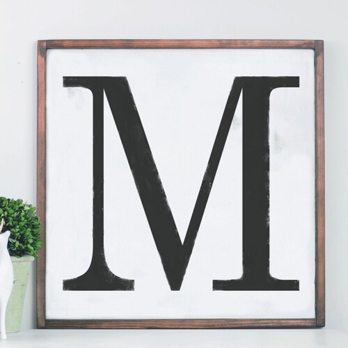 Initial Wall Decor Initial Sign Letters for Wall Decor | Etsy