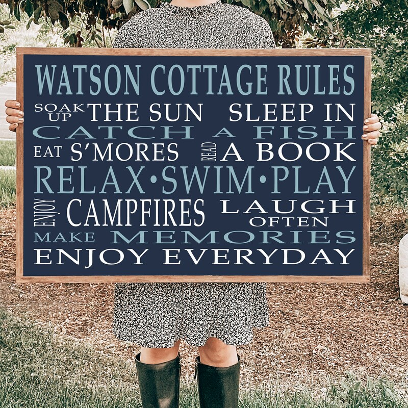 Cottage Rules - Etsy