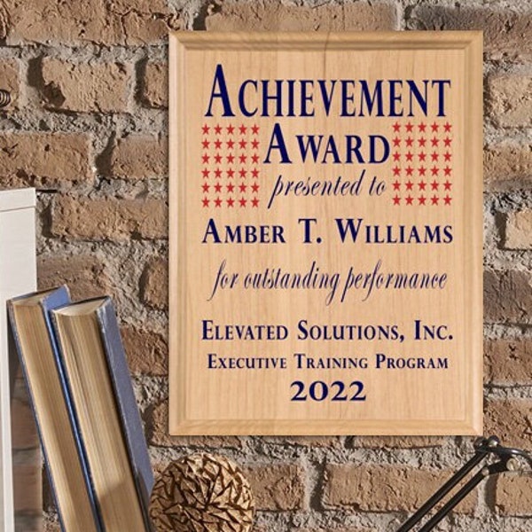 Award Plaque - Etsy