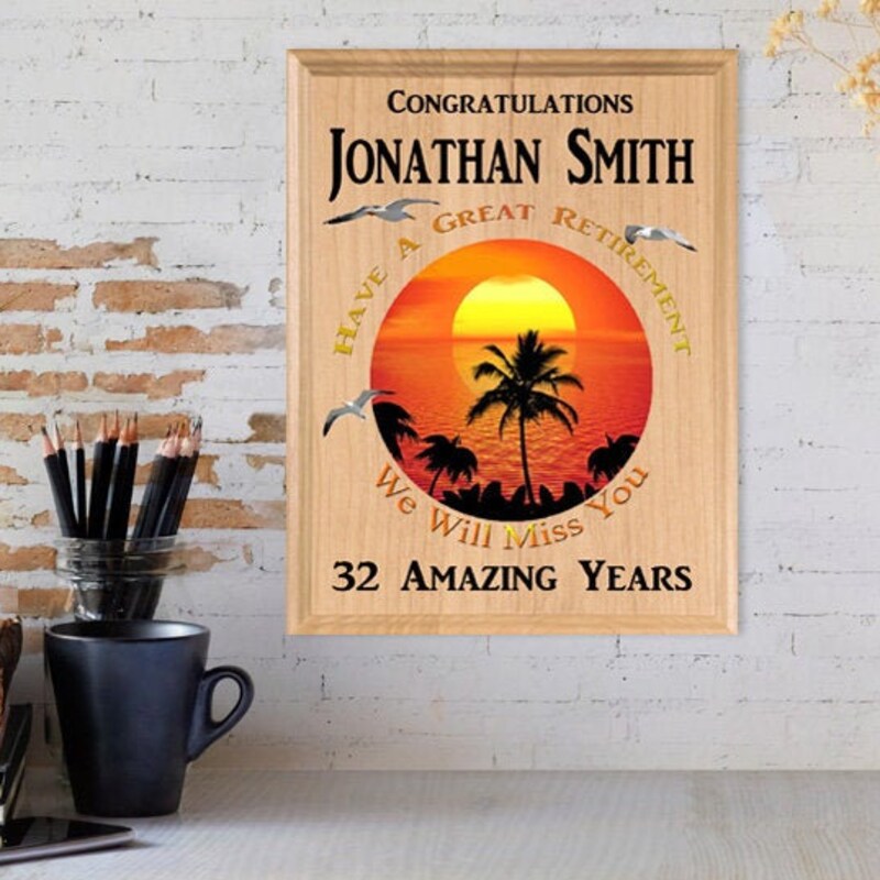 Retirement Plaque - Etsy