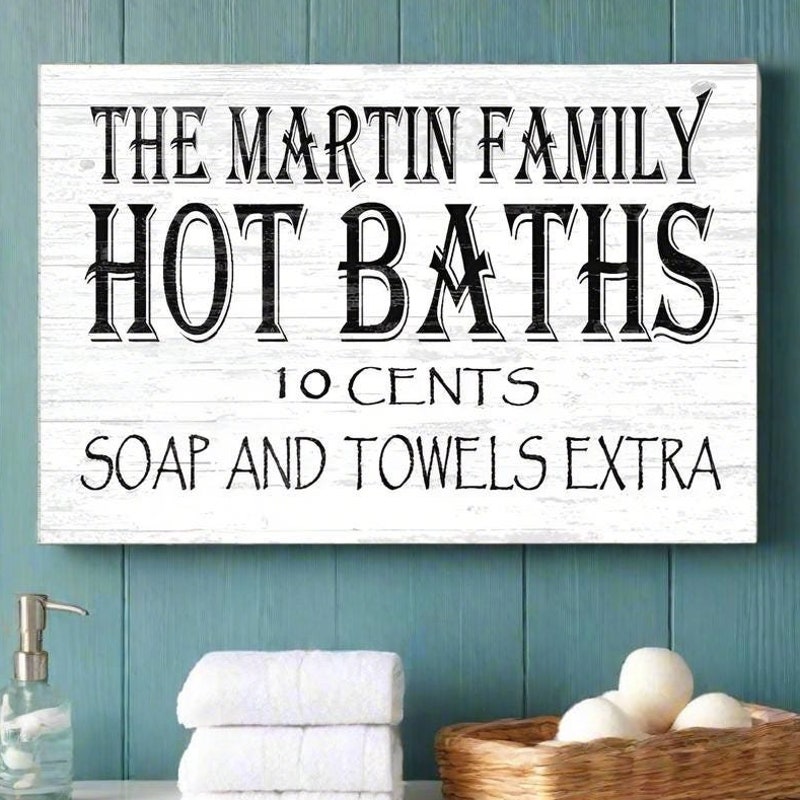 Hot Baths Sign - Etsy