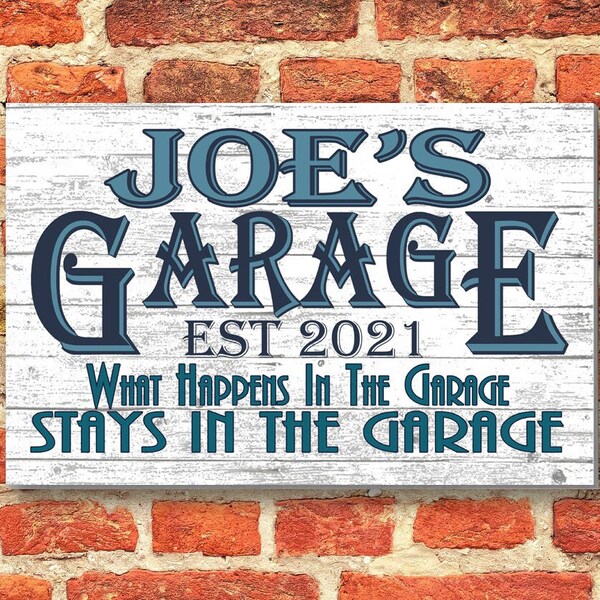 Wood Garage Sign - Etsy