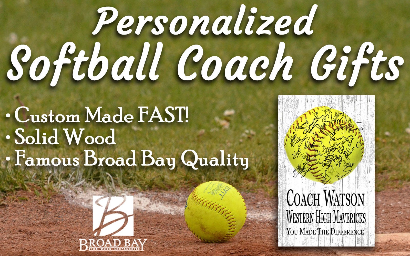 Personalized Softball Coach Gift CUSTOM Signable Coaches - Etsy
