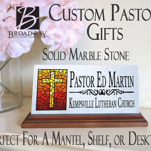 Pastor Desk Name Plate Gift Custom Personalized Office Nameplate -- for ...