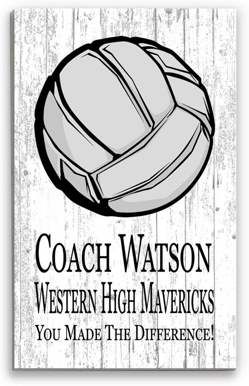 Personalized Volleyball Coach Gift CUSTOM Signable Coach's - Etsy