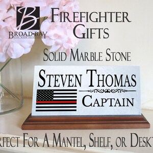 Firefighter Desk Name Plate Gift Custom Personalized Office Nameplate ...