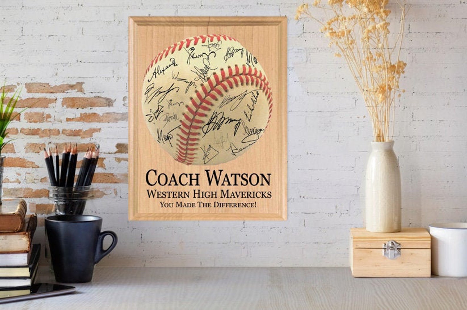 Baseball Coach Gift Custom Personalized Signable Baseball - Etsy