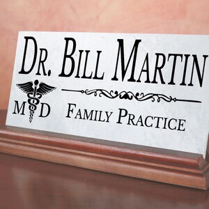 Medical Doctor Desk Name Plate Gift Custom Personalized Office ...
