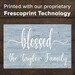 Custom Blessed Family Sign Personalized Wall Art for - Etsy