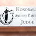 Judge Desk Nameplate - Custom Judicial Judgeship Appointment Gift ...