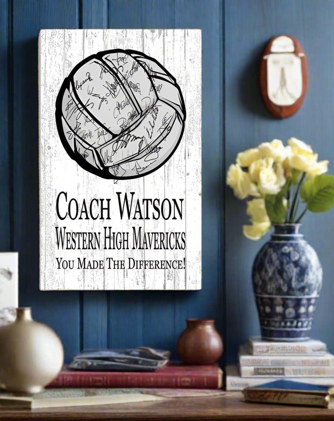 Personalized Volleyball Coach Gift CUSTOM Signable Coach's Sign ...