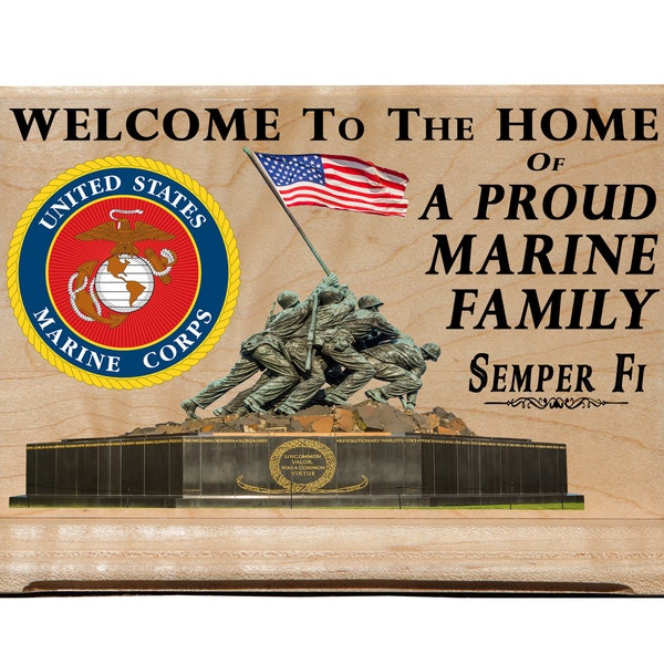 Welcome Usmc Sign - Etsy