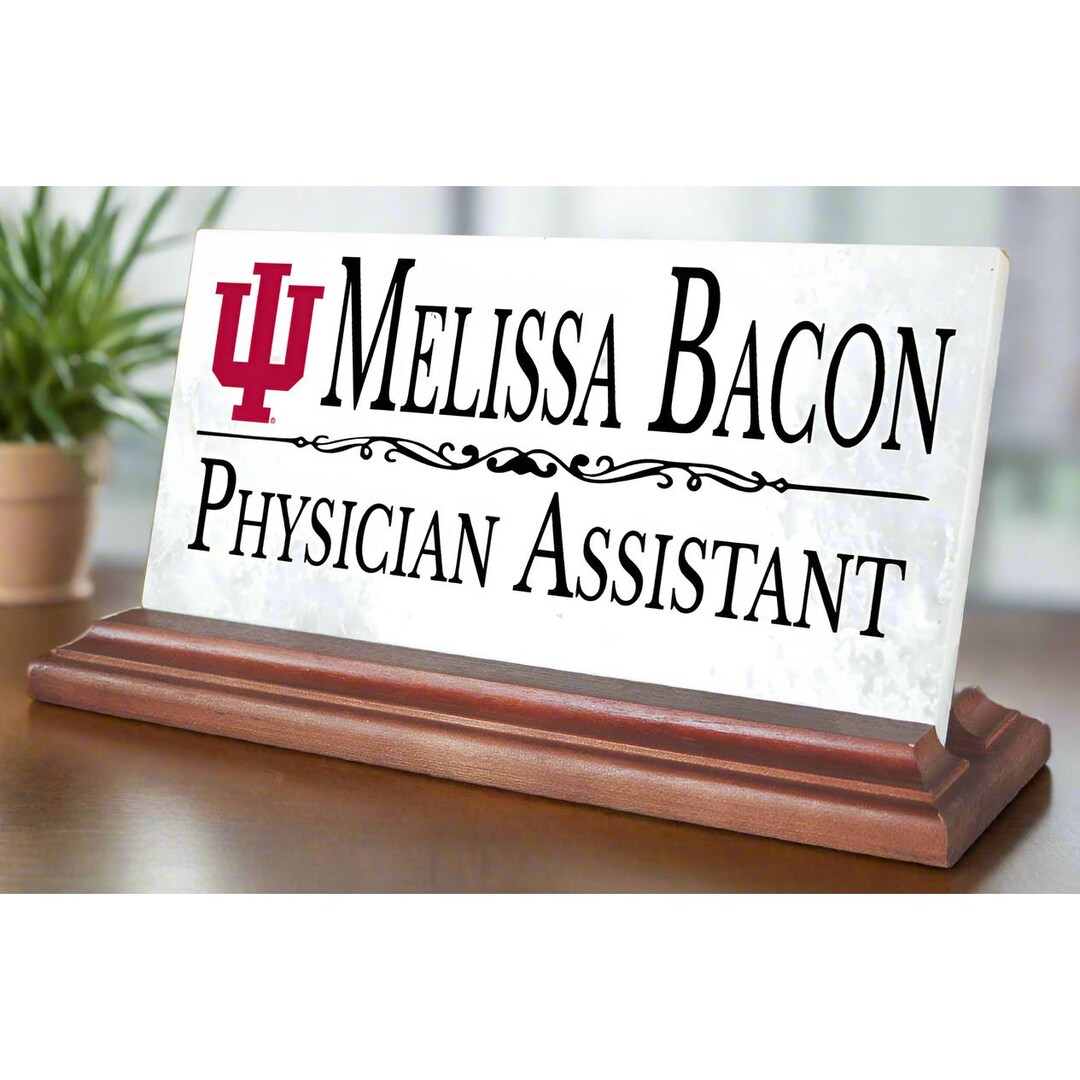 Indiana University Nameplate for Desk or Shelf for IU Alumni, or ...