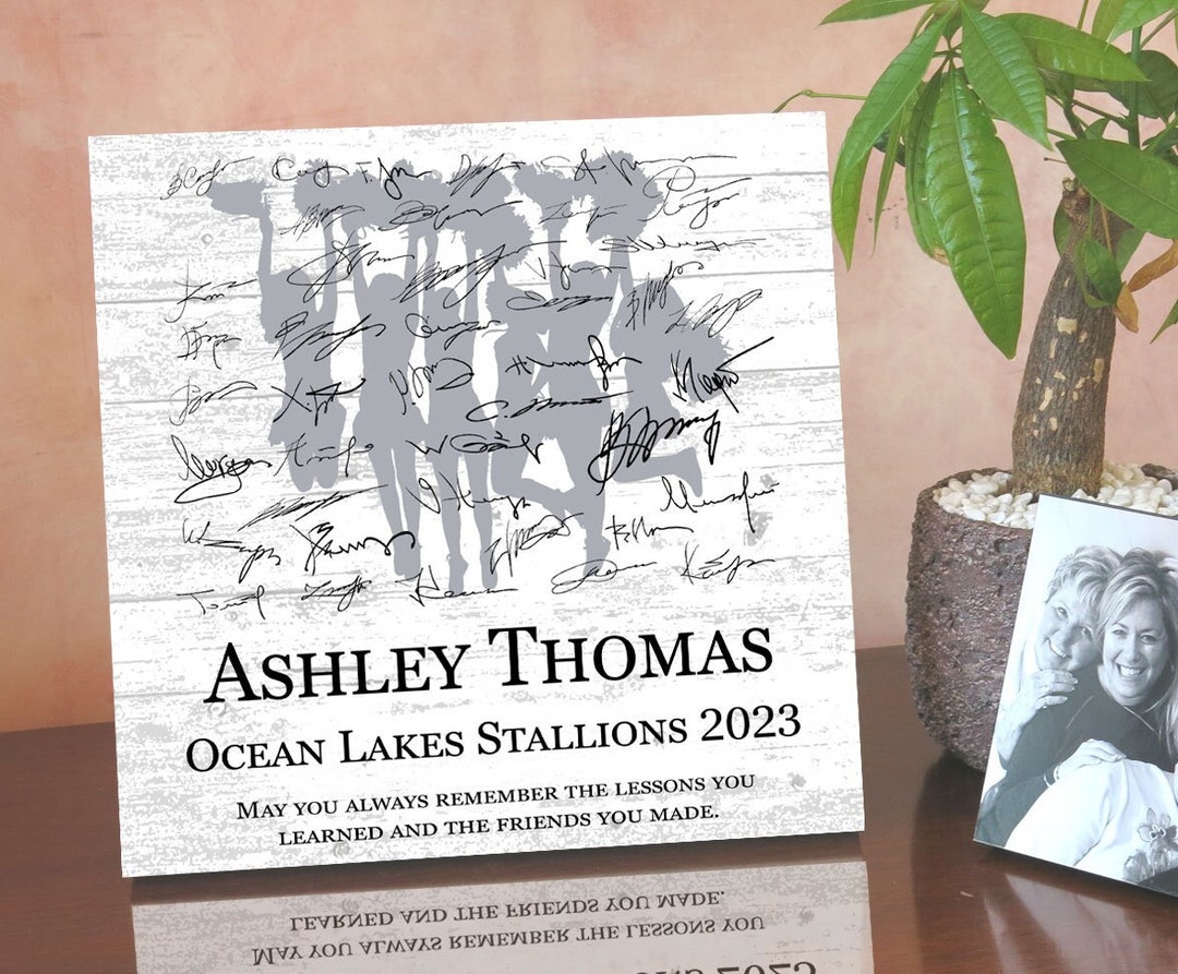 Cheer Team Plaque Senior Season End Gift or Cheerleader Recognition ...