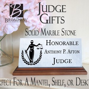 Judge Desk Name Plate Gift Custom Personalized Office Nameplate for ...