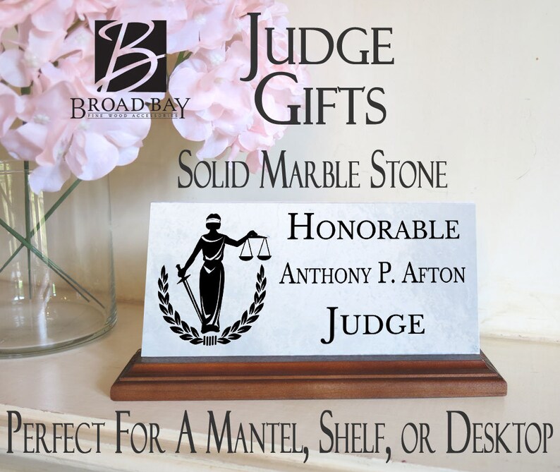 Judge Desk Name Plate Gift Custom Personalized Office - Etsy